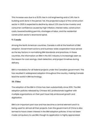 Which Countries Lead the Global Adoption of BIM | PDF