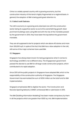 Which Countries Lead the Global Adoption of BIM | PDF