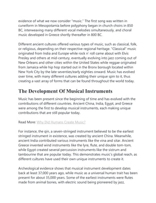 Which Country Invented Music.pdf | Music | Entertainment