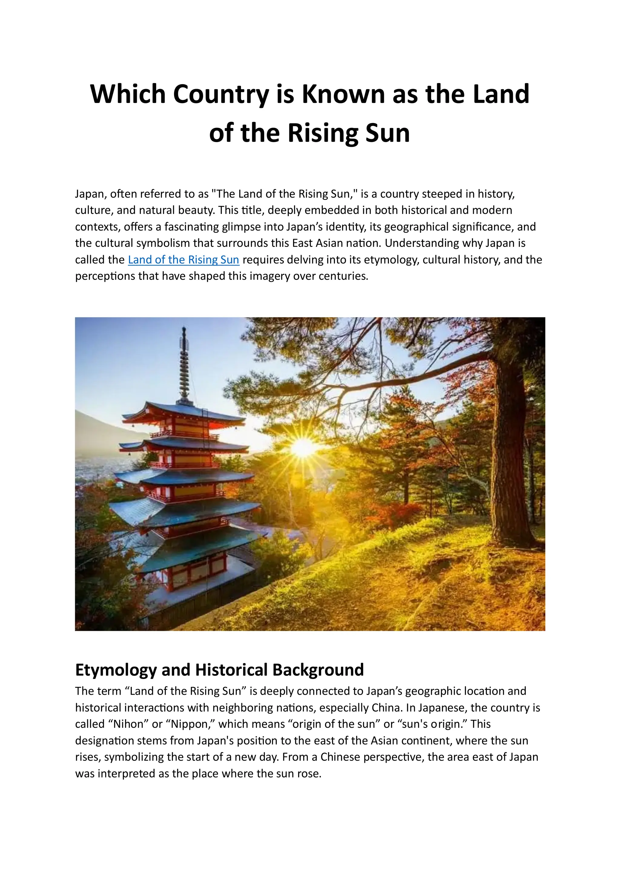 Which Country is Known as the Land of the Rising Sun.pdf