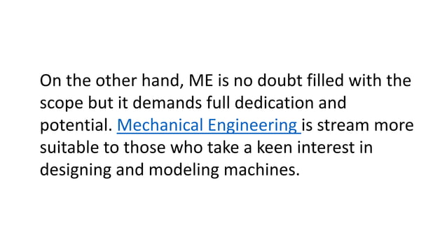 Which engineering course has a better scope, ece or mechanical engineering | PPT