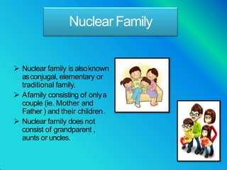 Which family is better - Nuclear or Joint | PPTX