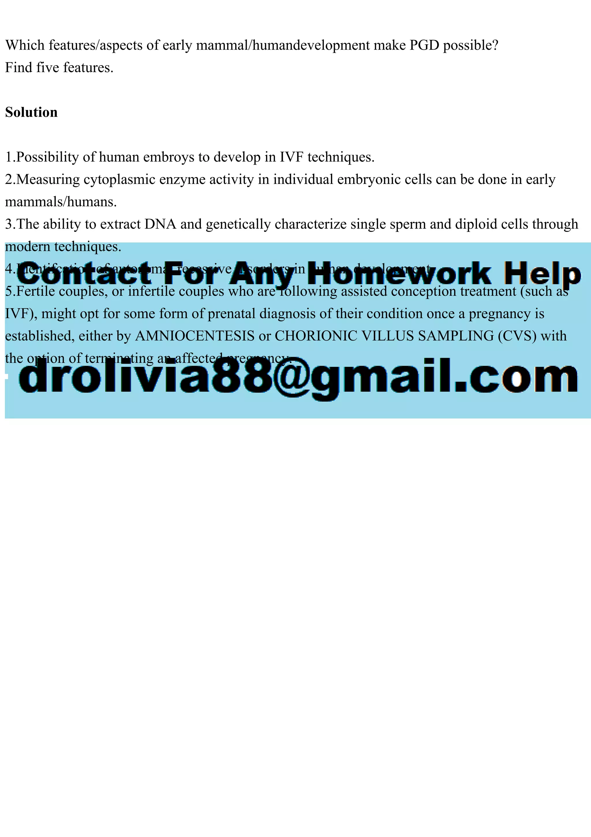 Which featuresaspects of early mammalhumandevelopment make PGD pos.pdf