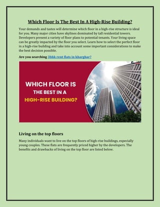 Which floor is the best in a high-rise building.pdf