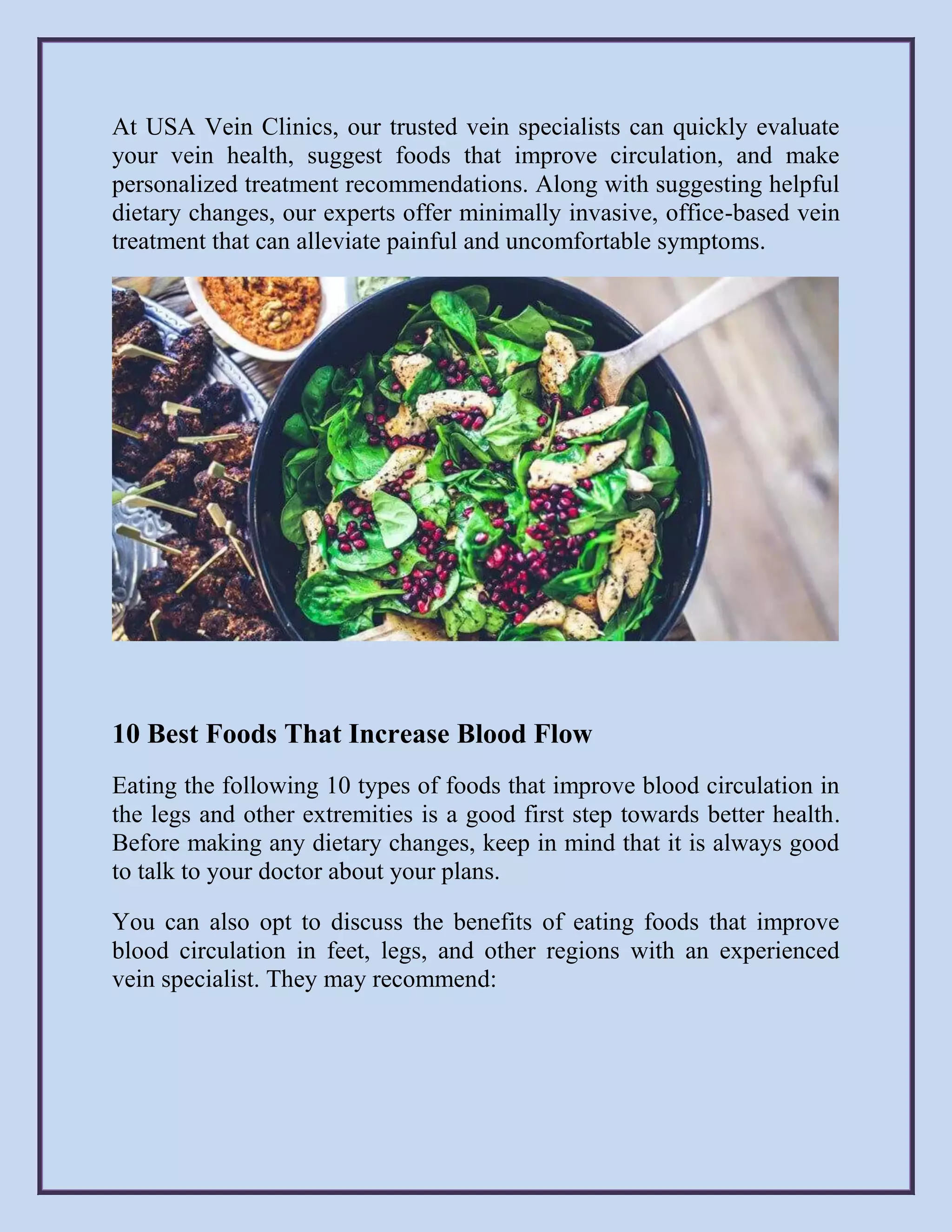Which foods help improve circulation? | PDF | Heart and Cardiovascular ...