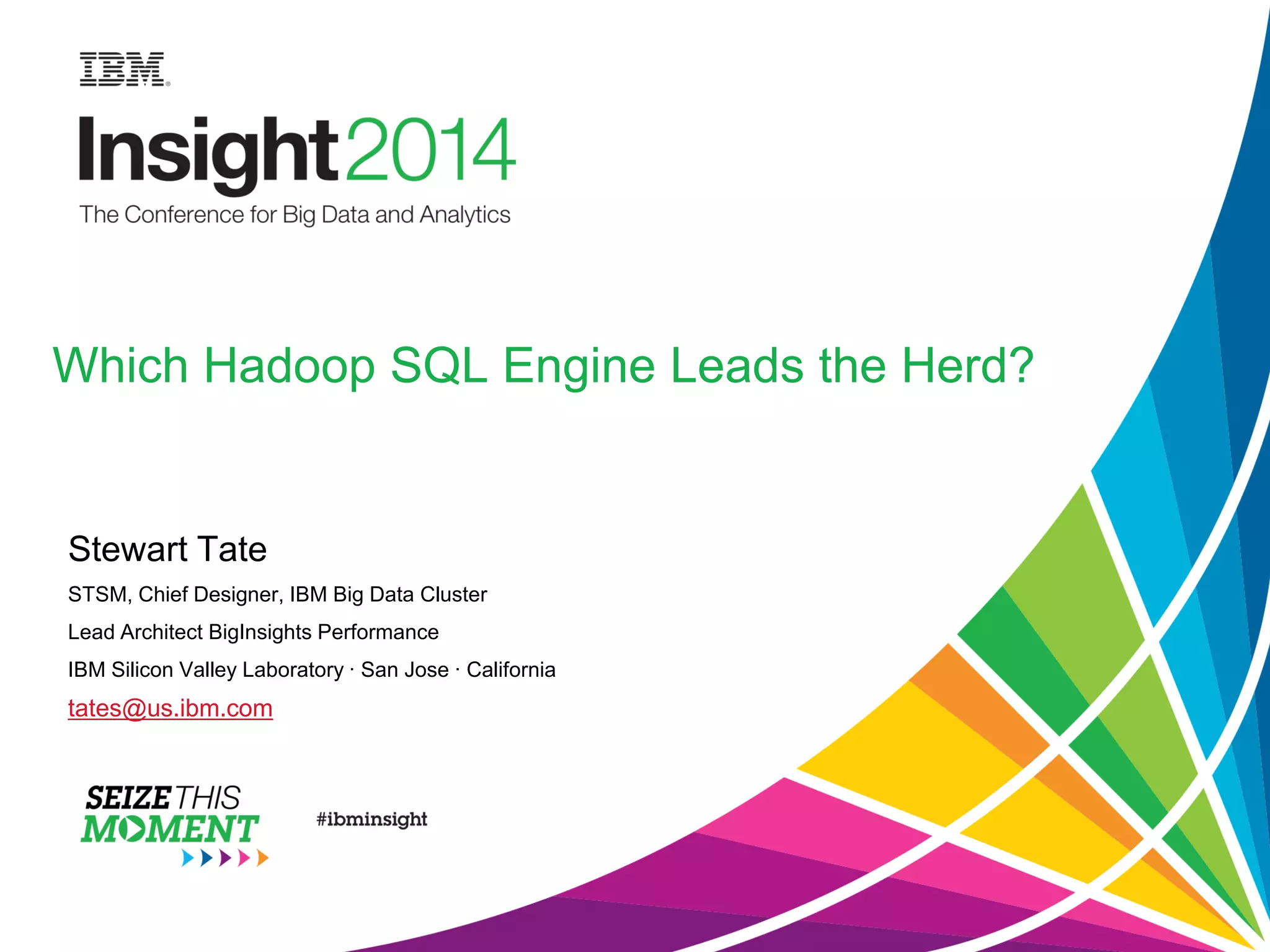 Benchmarking Hadoop - Which hadoop sql engine leads the herd | PPT