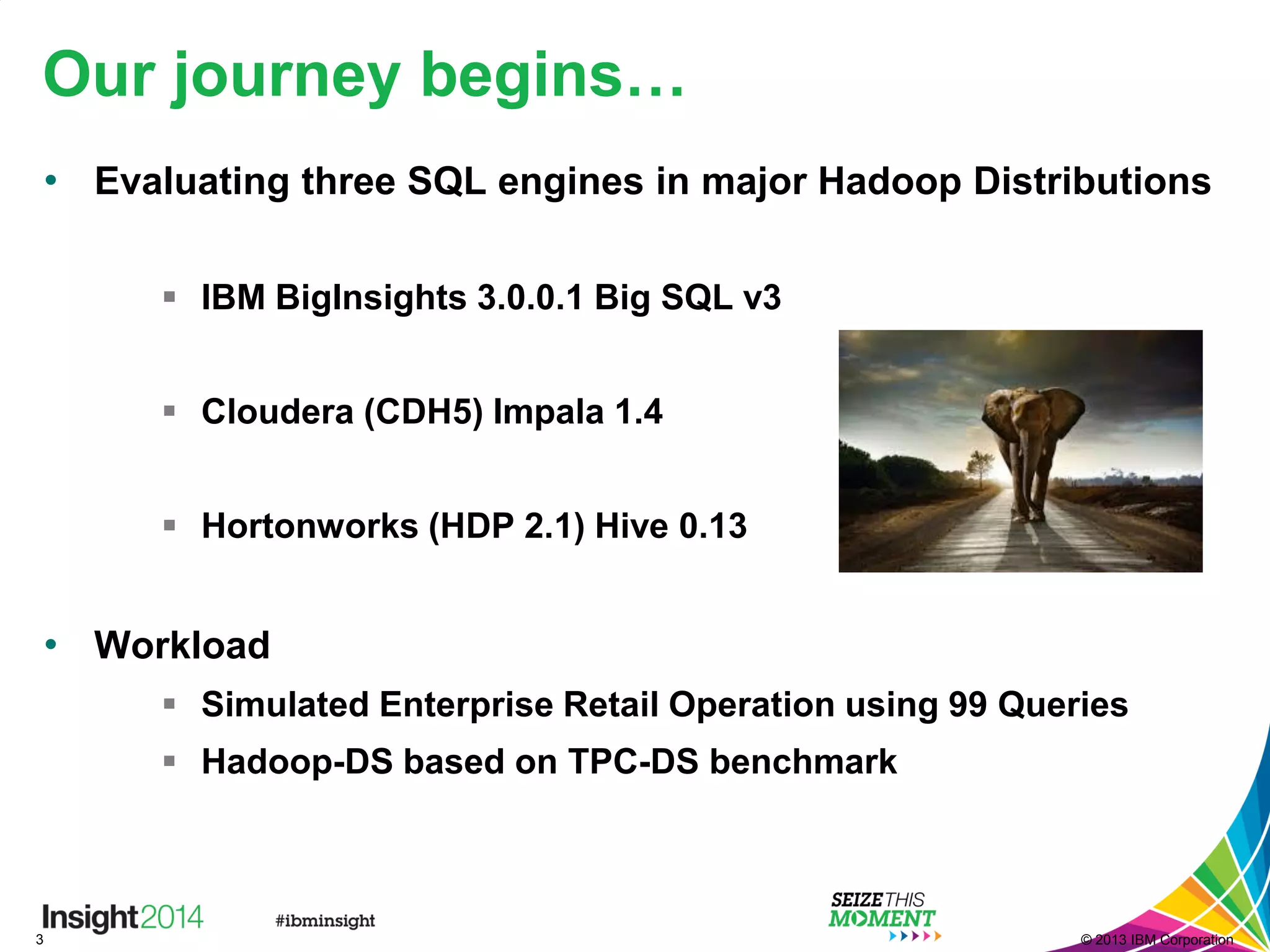 Benchmarking Hadoop - Which hadoop sql engine leads the herd | PPT