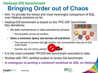 Benchmarking Hadoop - Which hadoop sql engine leads the herd | PPT