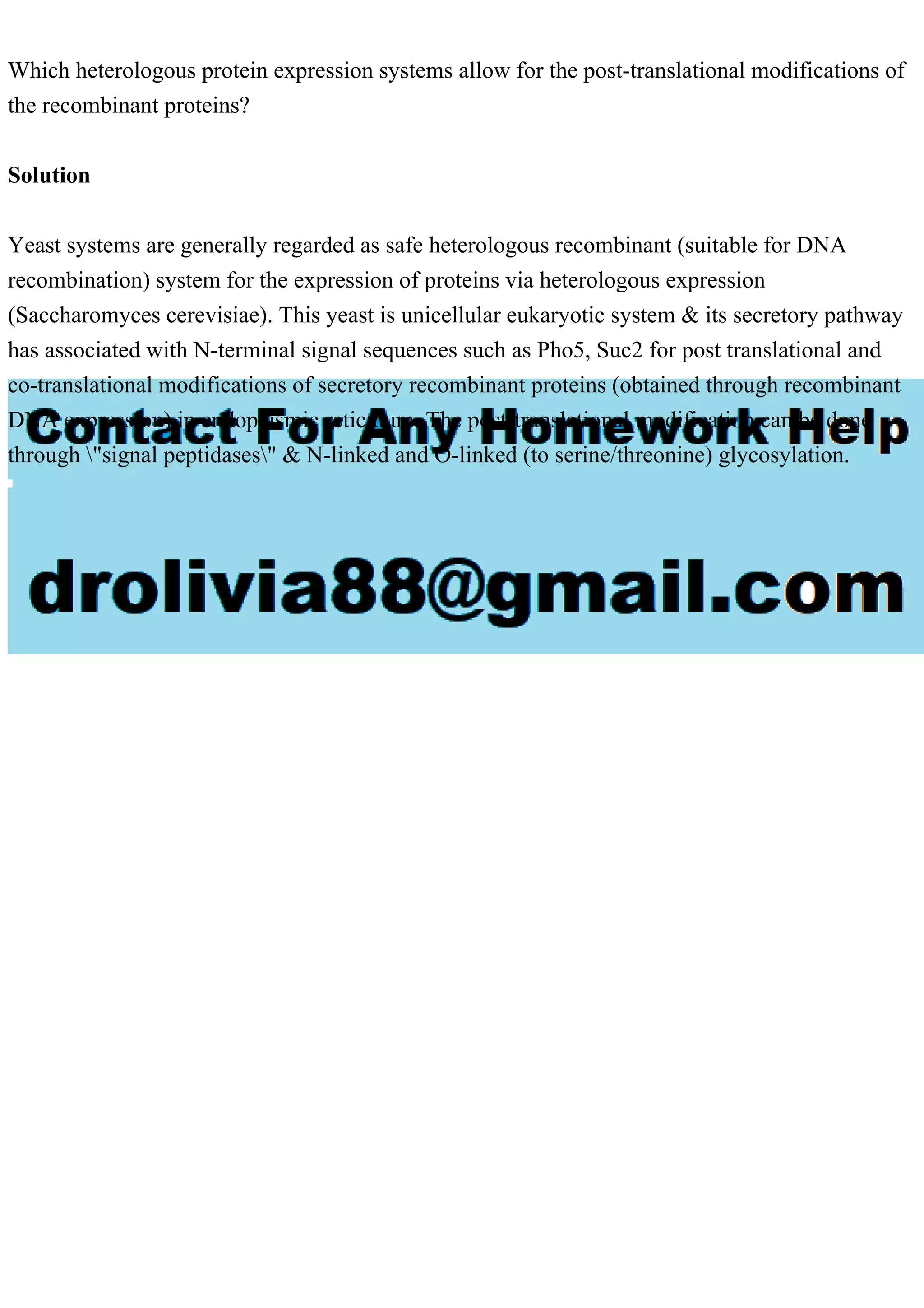 Which heterologous protein expression systems allow for the post-tra.pdf