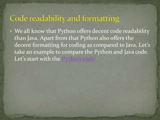 Which is better, Java or Python? And how? | PPTX