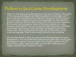 Which is better, Java or Python? And how? | PPT