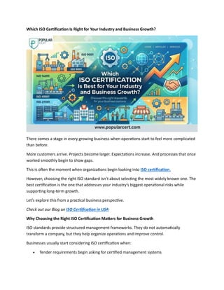 Which ISO Certification Is Right for Your Industry and Business Growth.pdf