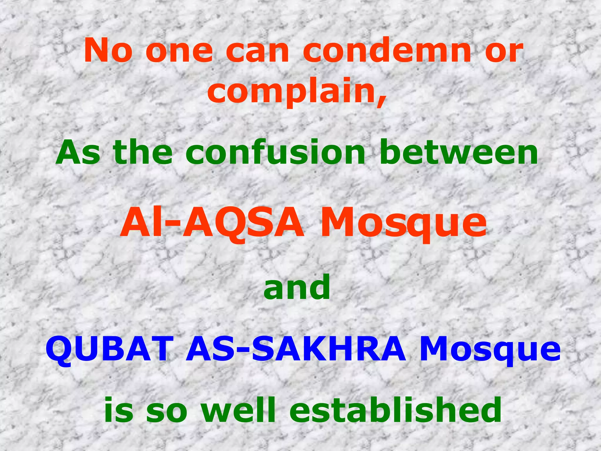 Whichisthe Correct Al Aqsa Masjid | PPT