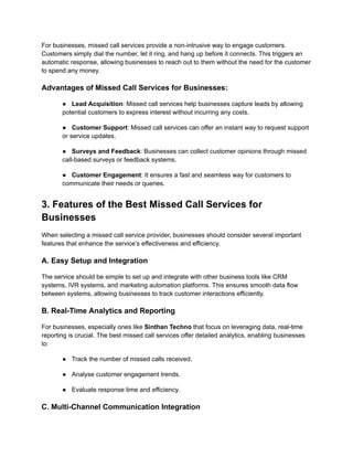 Which Missed Call Service Offers the Best Features for Businesses.pdf