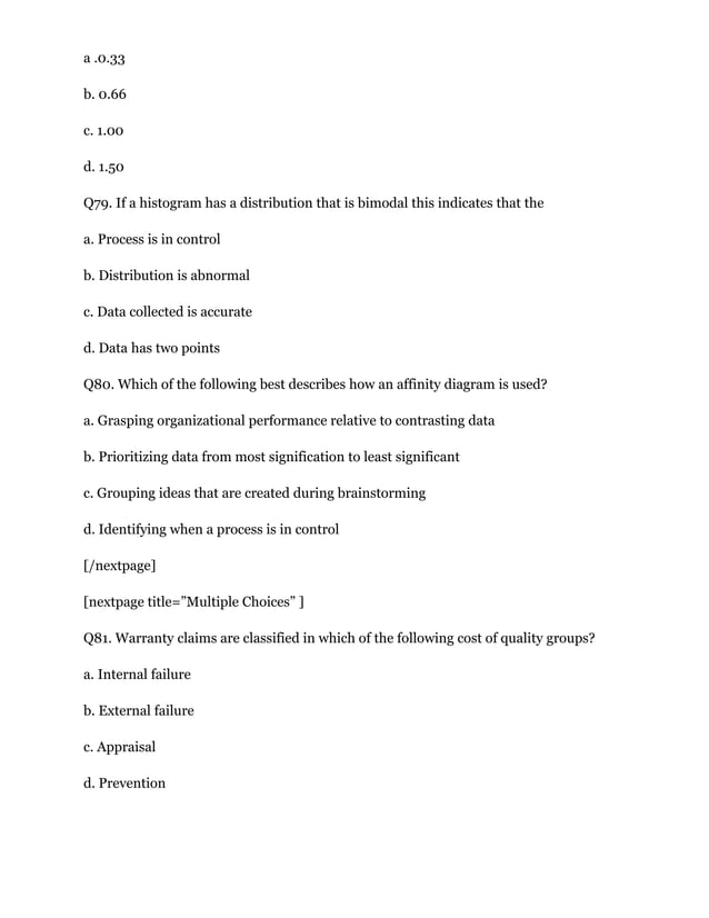 Six Sigma Green Belt Which Of The Following Describes The Deming Six Sigma Green Belt Which Of The Following Describes The Deming