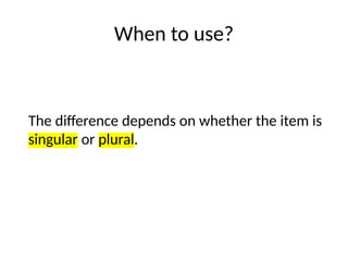 1. Which One -or- Which Ones? Grammar PPT | PPTX