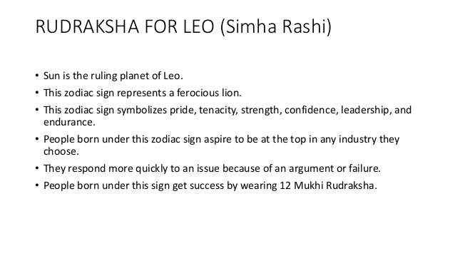 Which Rudraksha should you wear according to your Zodiac sign? | PPTX