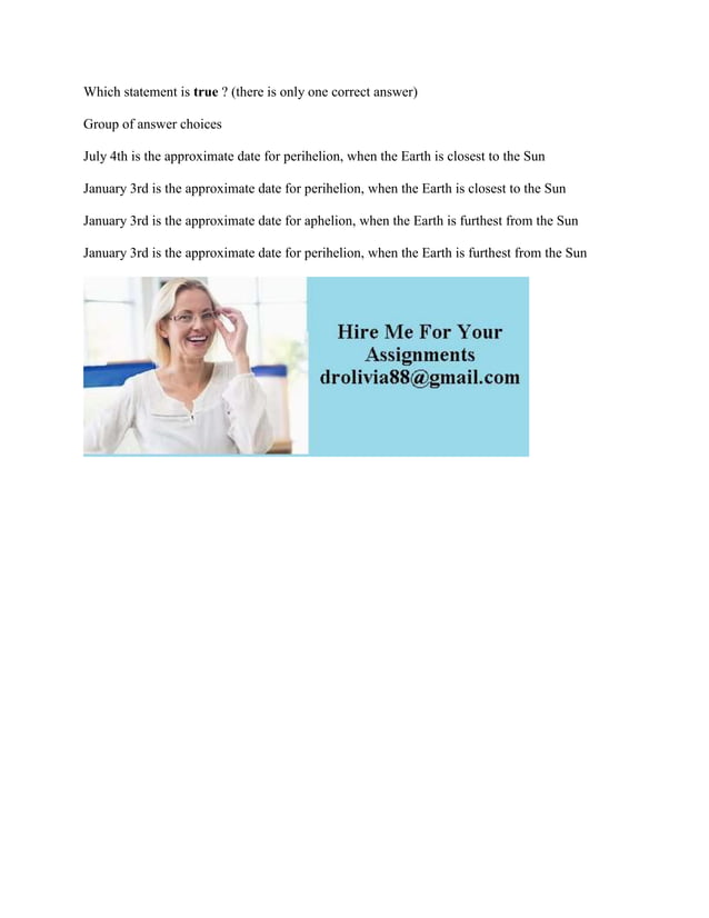 Which statement is true- (there is only one correct answer) Group of a.docx