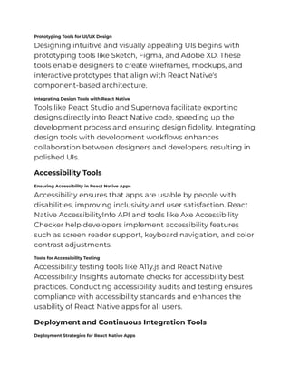 Which Tools Do React Native Developers Use to Create Interactive User ...