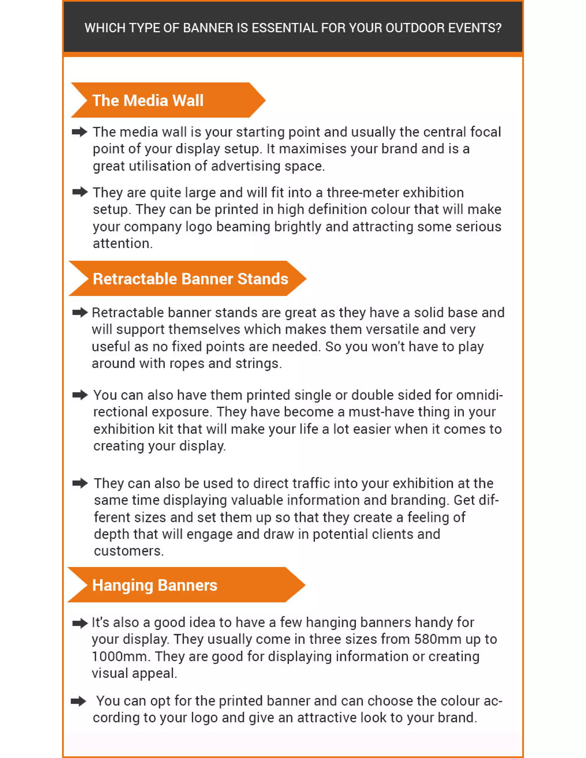 Which Type of Banner is Essential for your Outdoor Events? | PDF