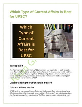 Which Type of Current Affairs is Best for UPSC.pdf