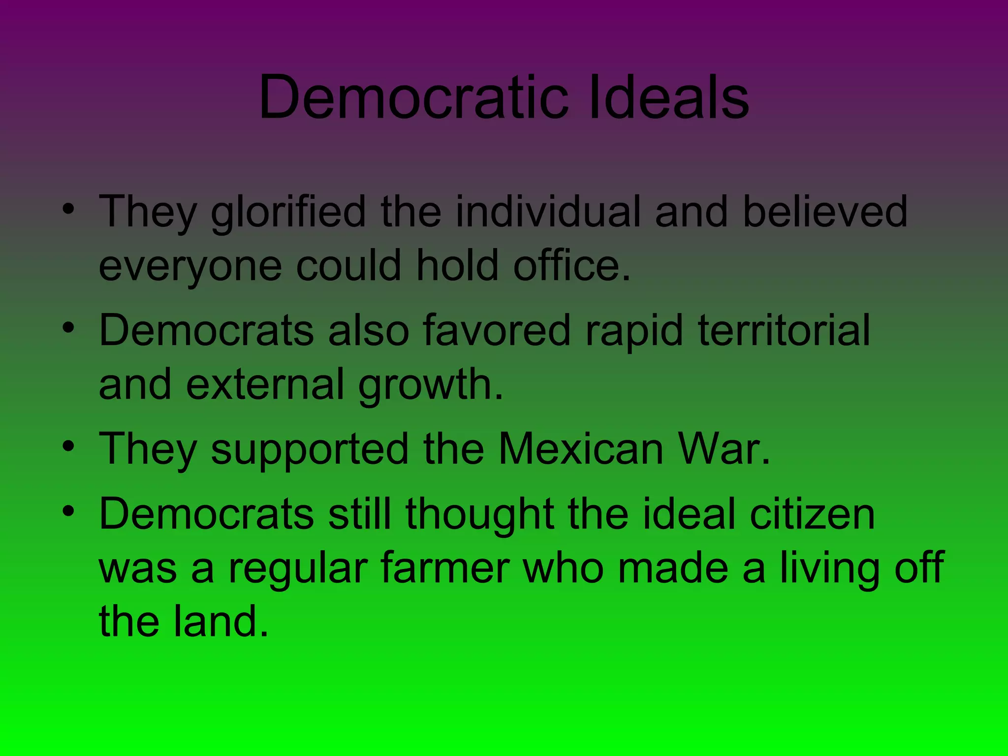Whigs Vs Democrats | PPT