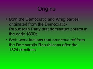 Whigs Vs Democrats | PPT | Civic affairs | Politics