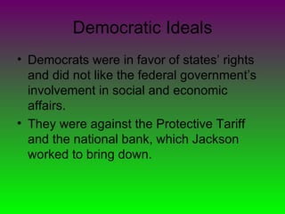 Whigs Vs Democrats | PPT | Civic affairs | Politics