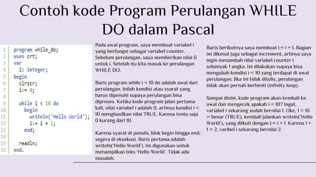 konsep dasar perulangan dalam pascal menggunakan while do.pptx