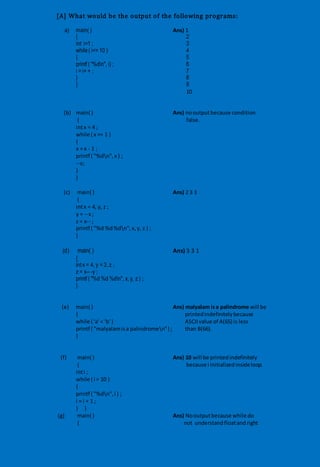 Let us C (by yashvant Kanetkar) chapter 3 Solution | DOCX