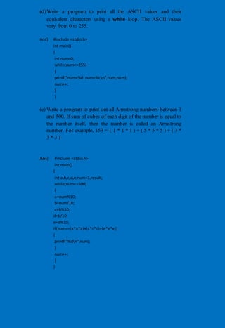 Let us C (by yashvant Kanetkar) chapter 3 Solution | DOCX