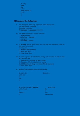 Let us C (by yashvant Kanetkar) chapter 3 Solution | DOCX