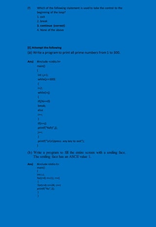 Let us C (by yashvant Kanetkar) chapter 3 Solution | DOCX