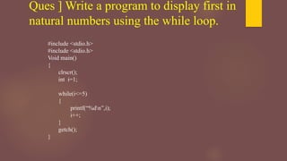 While loop and its uses along with program explained .pptx