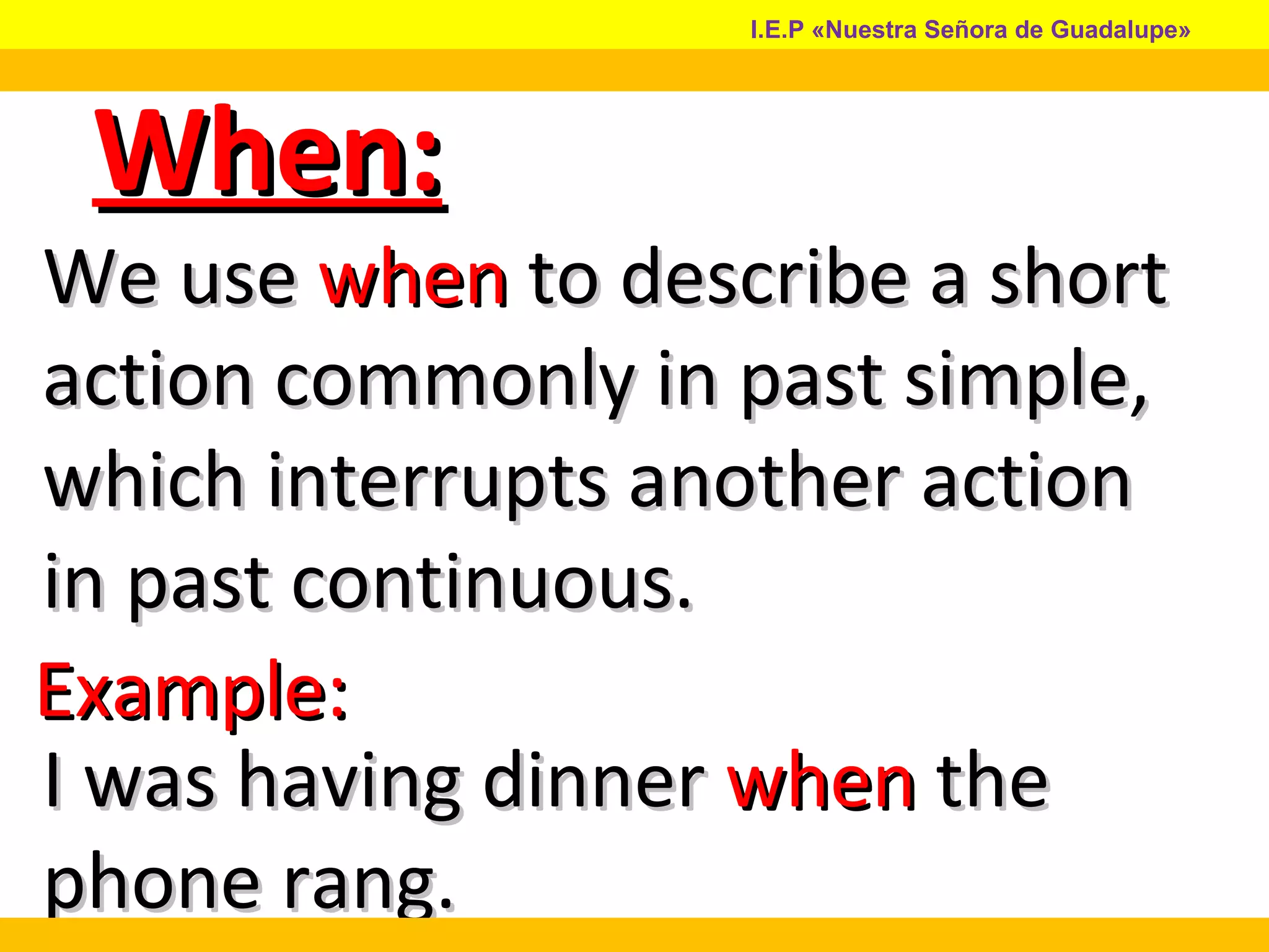 While when as 3° | PPT