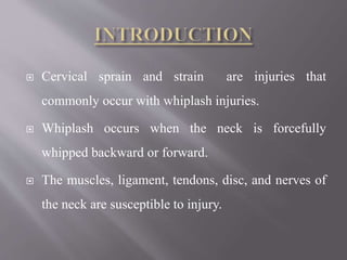 WHIPLASH INJURIES IN SPORTS INDIVIDUALS | PPTX