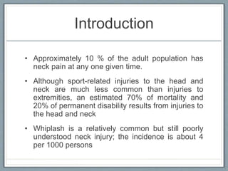 Whiplash injury in athletes | PPTX