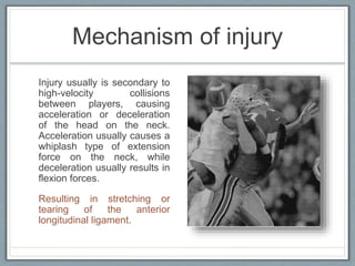 Whiplash injury in athletes | PPTX