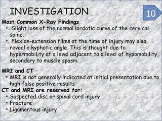 Physiotherapy management of whiplash injury | PPTX