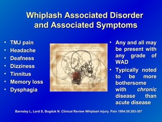 Whiplash: The ocult damages | PPT