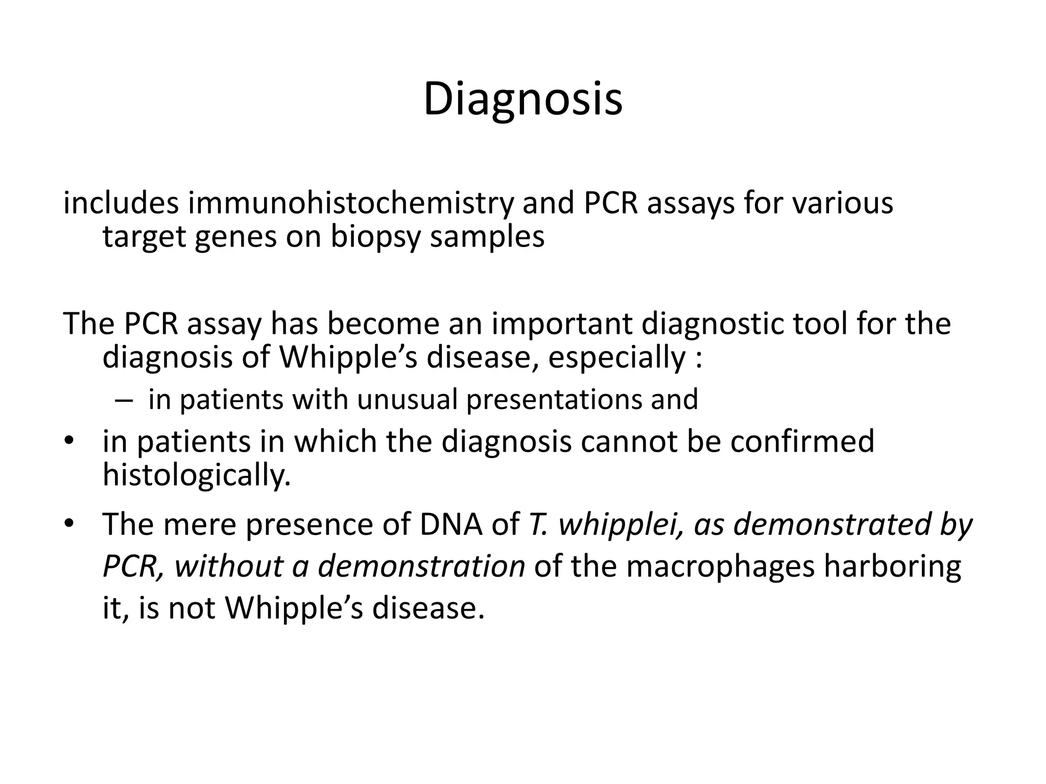WHIPPLE DISEASE gastrointestinal disease | PPTX