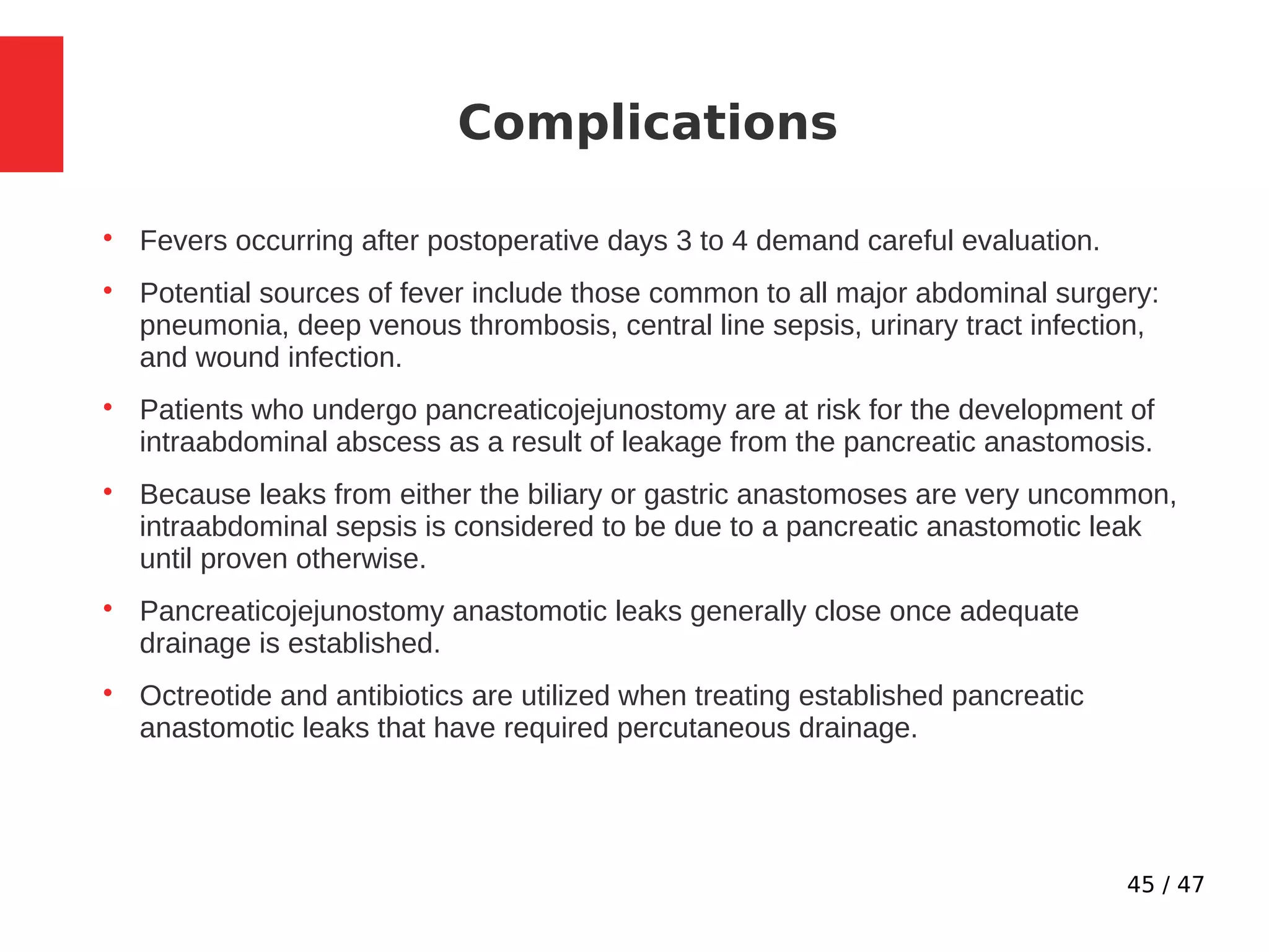 Whipple's procedure - Indications, Steps, Complications | PDF