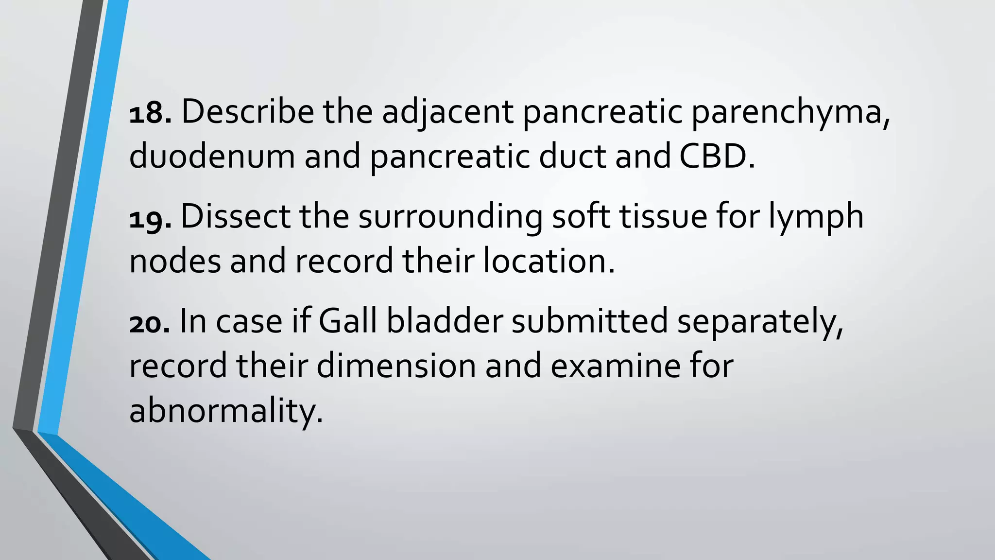 Whipple's specimen grossing | PPTX