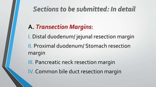 Whipple's specimen grossing | PPTX