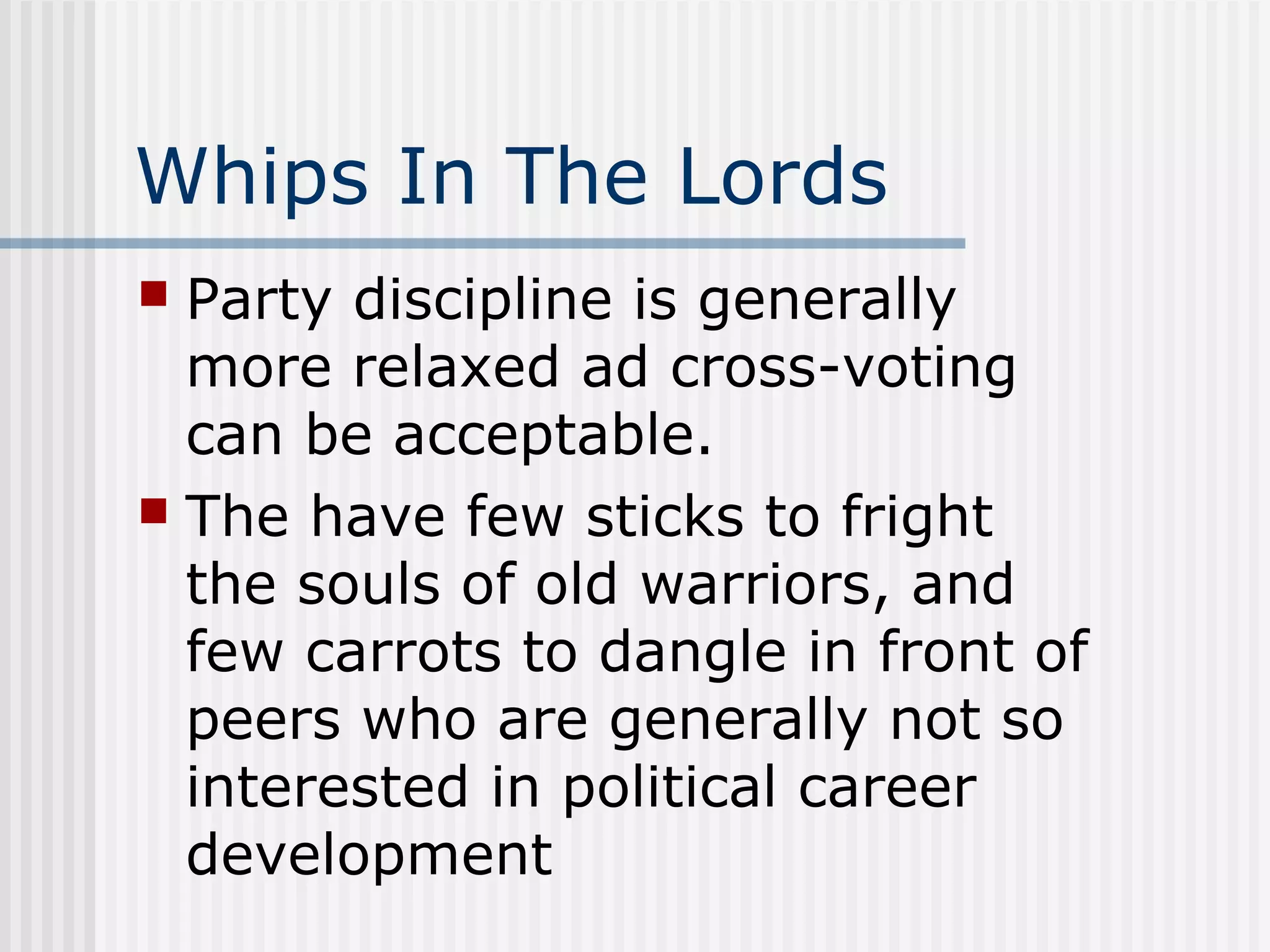 Whip presentation | PPT | Politics