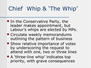 Whip presentation | PPT | Politics