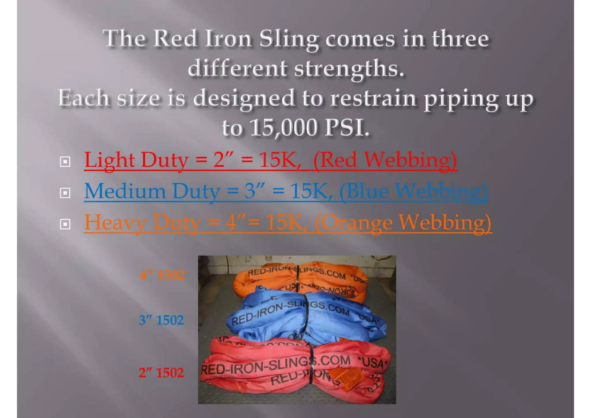 Whipsocks red iron slings | PDF