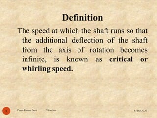 Whirling of shaft | PPT
