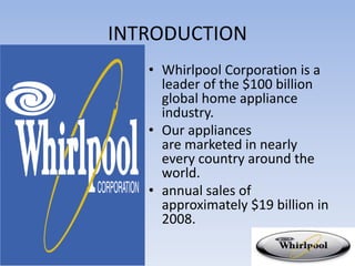Whirlpool SWOT Analysis | PPTX