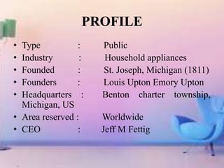 Presentation on Whirlpool | PPT